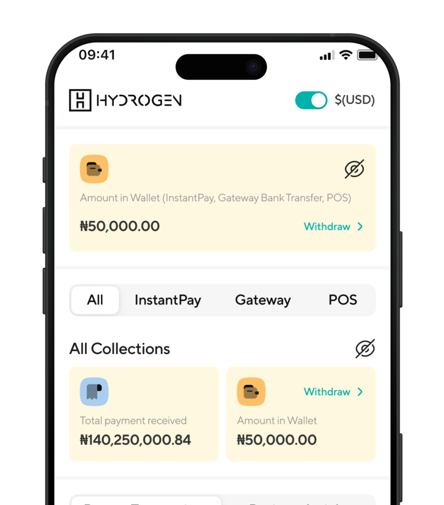 Merchant Portal - hydrogen